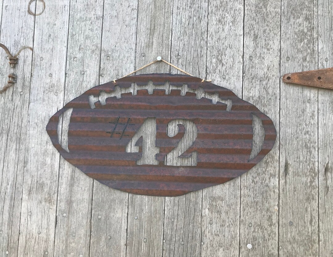 Customized Tin Football Tin Football, Football Wall Decor, Football ...
