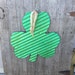 Large Corrugated Tin Shamrock / Rustic Tin Shamrock / Tin St. Patrick's ...
