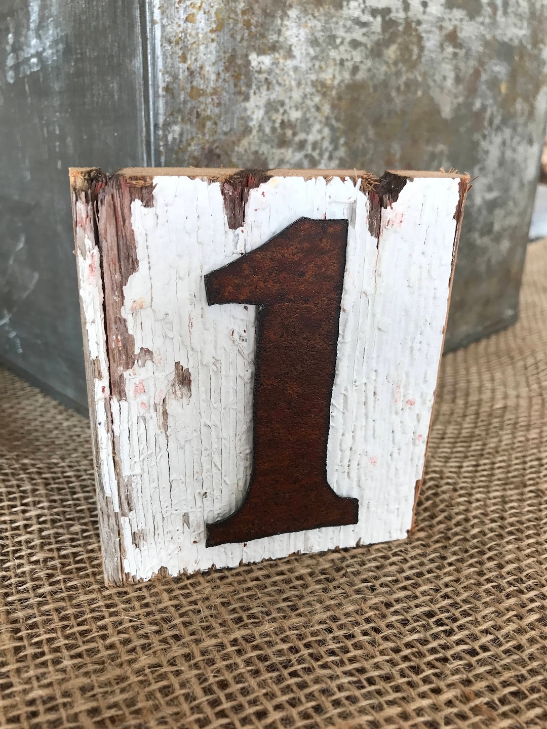 Rusty Tin Numbers / Barnwood Table Numbers / Tin Wedding Table Numbers ...