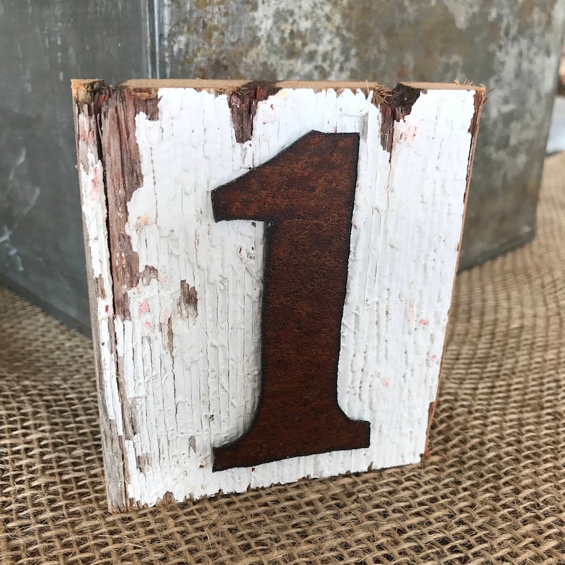Rustic House Numbers - Etsy