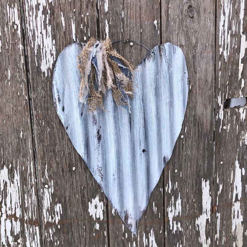Tin Heart - Etsy