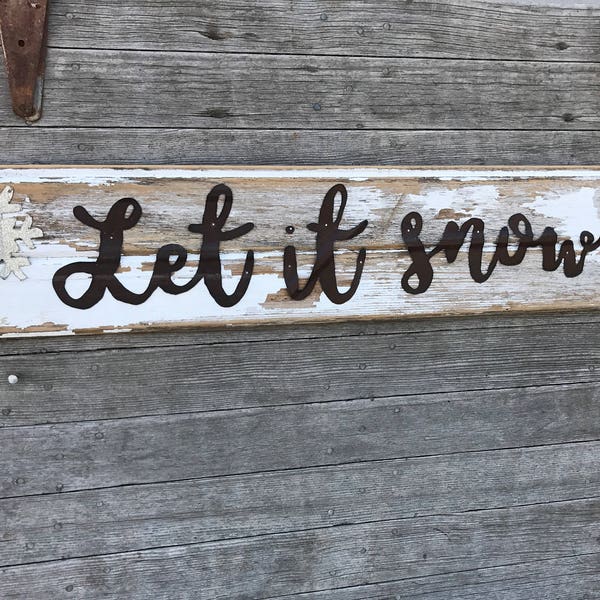 Snow Wood Sign - Etsy