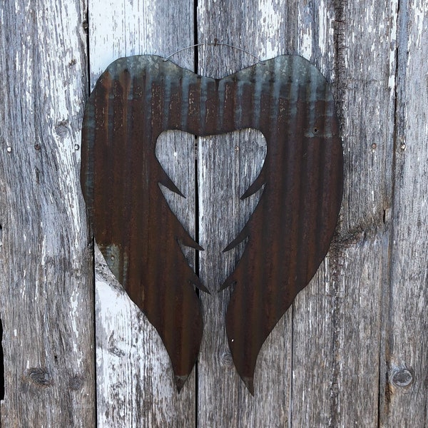 Tin Angel Wings - Etsy