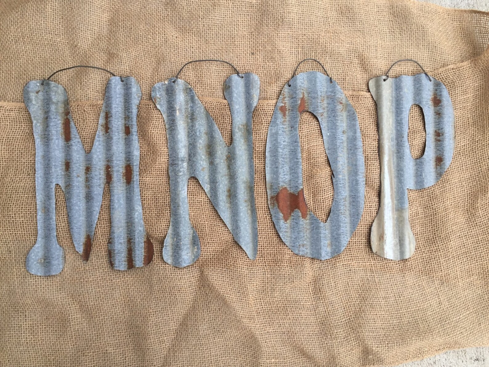 12 Inch Corrugated Tin Letters / Tin Letters A-Z / Rustic Tin - Etsy