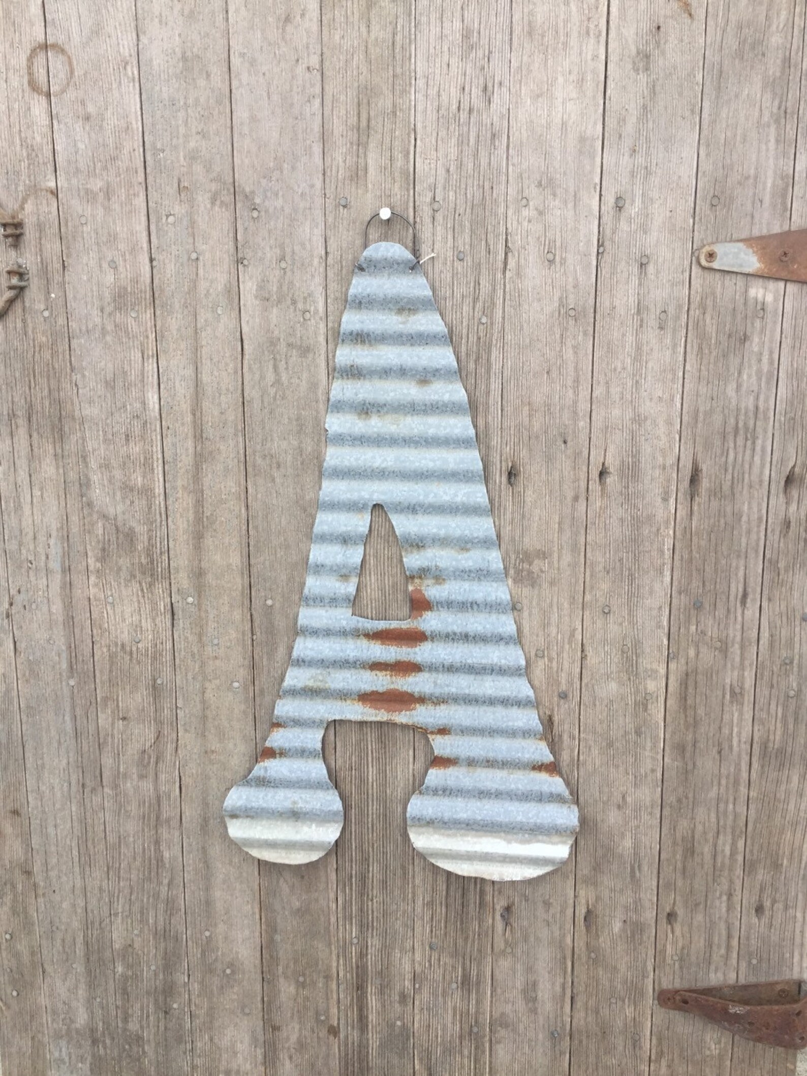 24 Inch Galvanized Tin Letters / 24" Tin Letters / Letters A-Z / Rusty ...