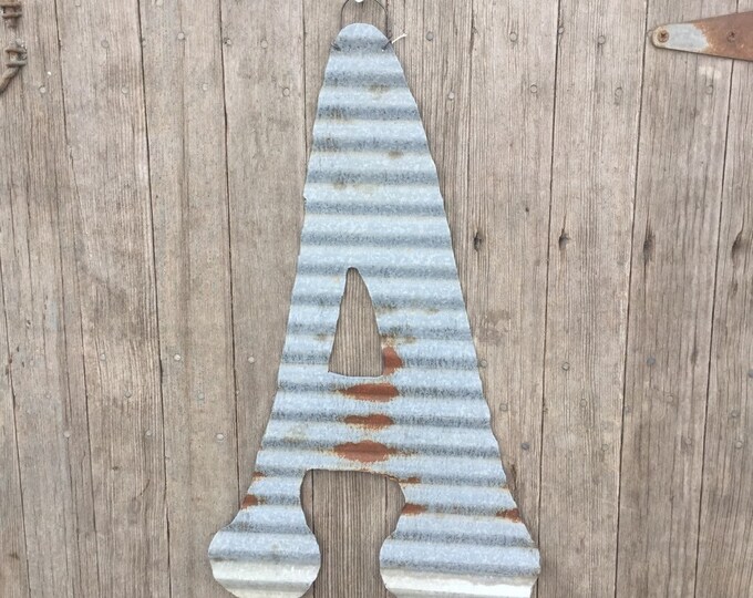 24 Inch Galvanized Tin Letters / 24 Tin Letters / - Etsy