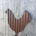 Corrugated Tin Chicken / Rusty Corrugated Tin Chicken / Rustic Tin ...