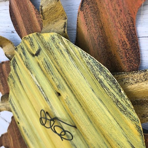 Handmade Corrugated Tin Sun / Handpainted Tin Sun / Metal Sun Decor ...