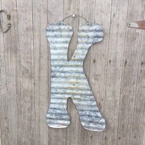 24 Inch Galvanized Tin Letters / 24" Tin Letters / Letters A-Z / Rusty ...