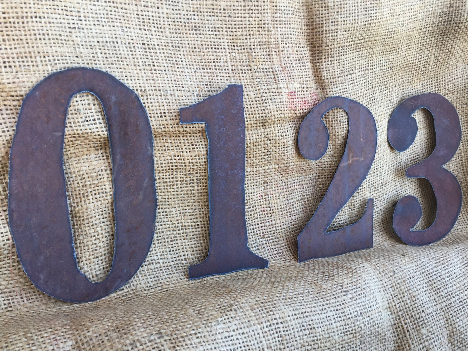 6inch Tin Numbers / 6 Rusty Tin Numbers / Tin Numbers - Etsy