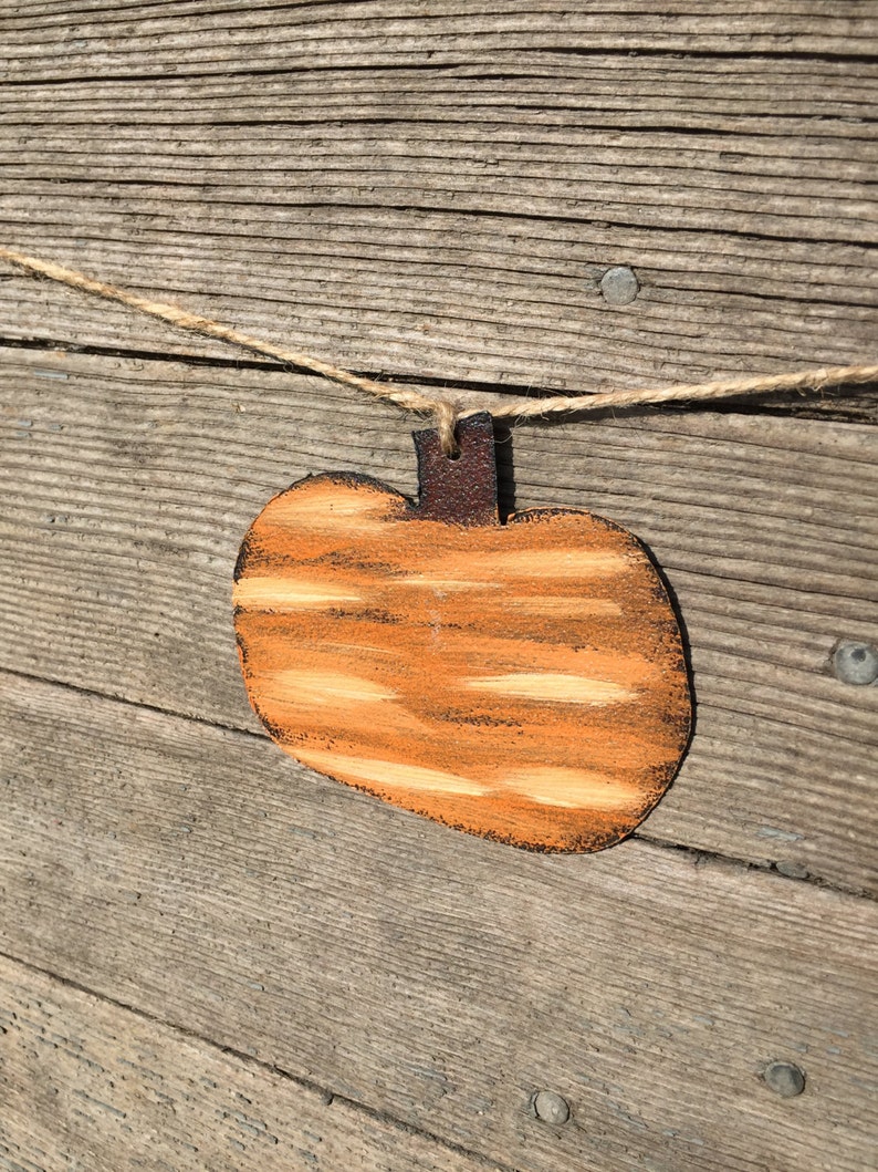 Tin Pumpkin Banner / Rustic Pumpkin Banner / Rusty Tin Fall | Etsy