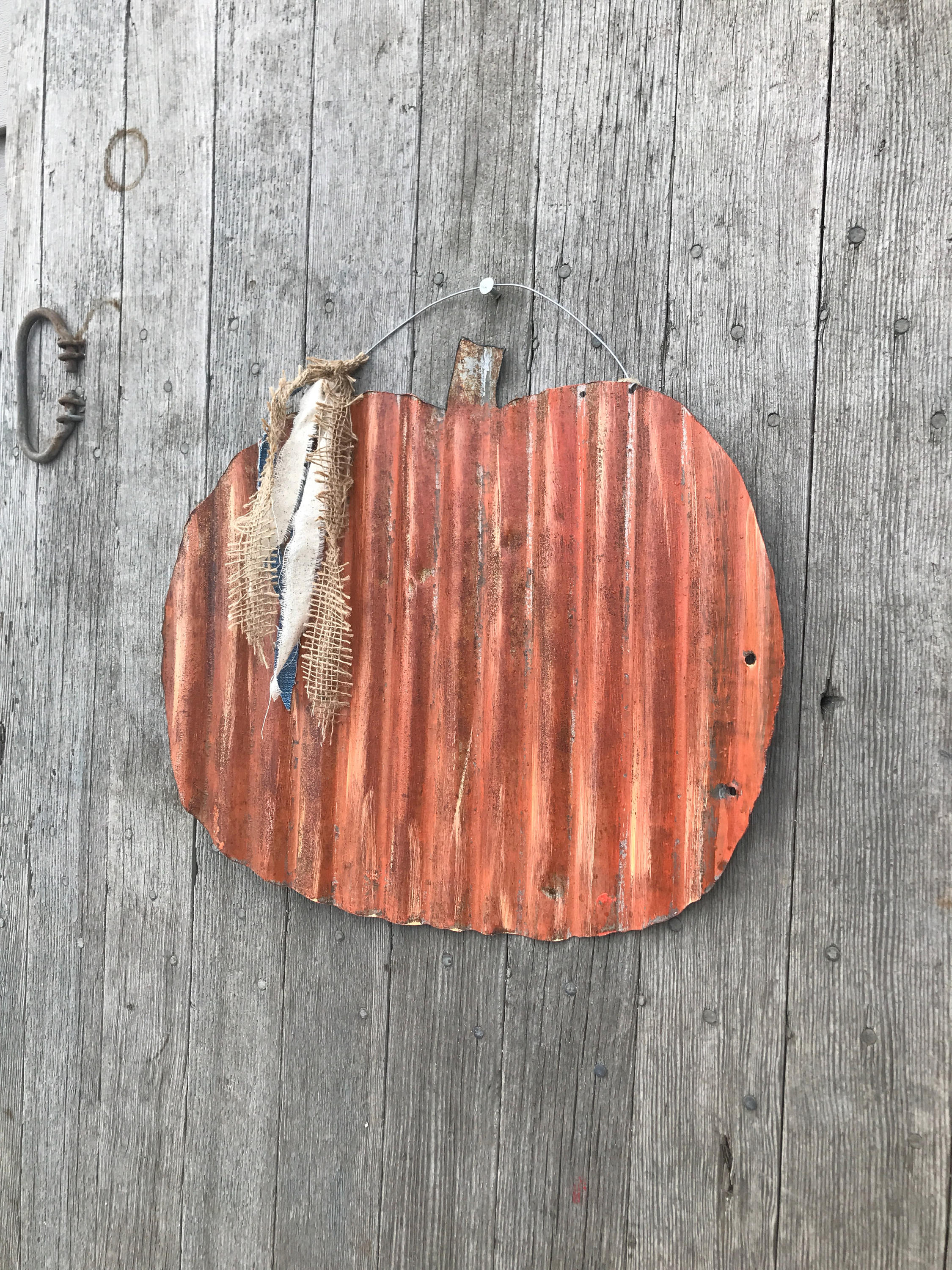 Rustic Tin Pumpkin Decor / Rustic Fall Decor / Tin Pumpkins / - Etsy