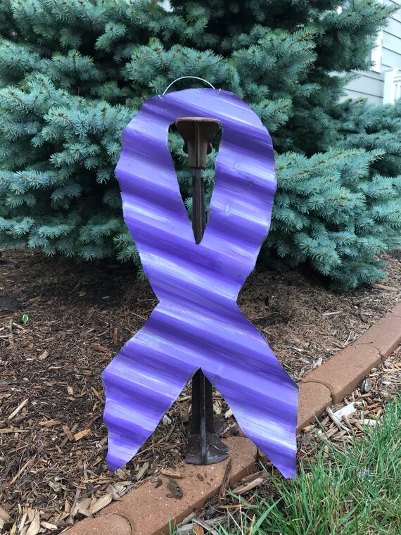 Purple Awareness Ribbon Tin Purple Awareness Ribbon - Etsy