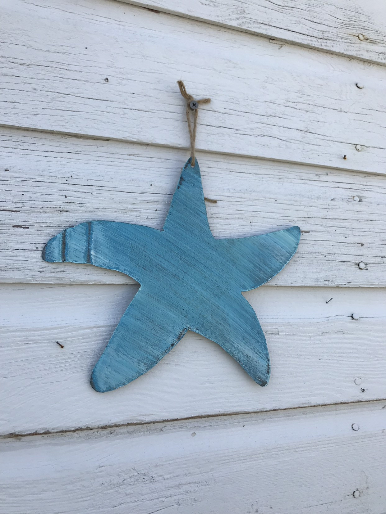 Handmade Tin Starfish Wall Hanging / Beach Bathroomdecor / - Etsy