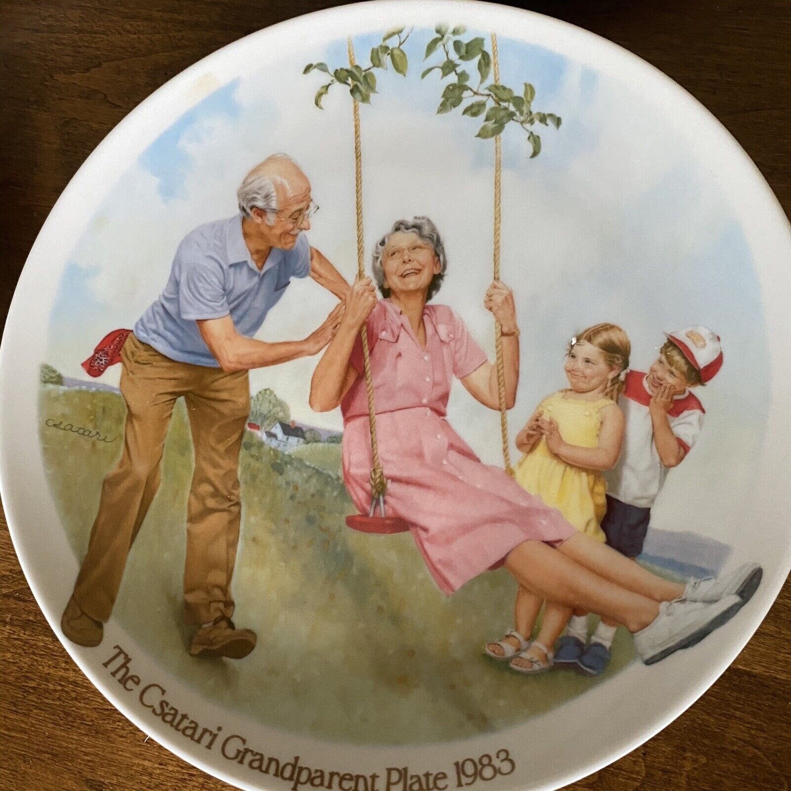 6 VTG 80s Knowles Grandparent Collectible Plates Joseph Csatari Limited ...