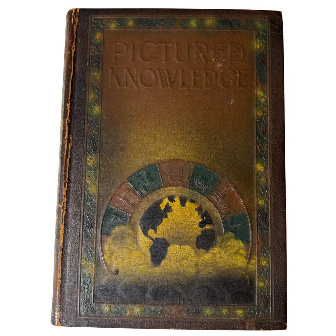 Pictured Knowledge 1920 Vol 1 Illustrated Educational Book by Compton ...