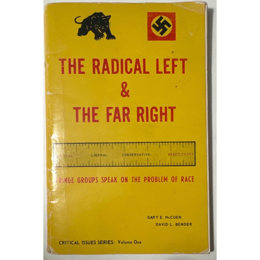 1970 Radical Left Far Right Race Problem Critical Issues Mccuen Bender ...