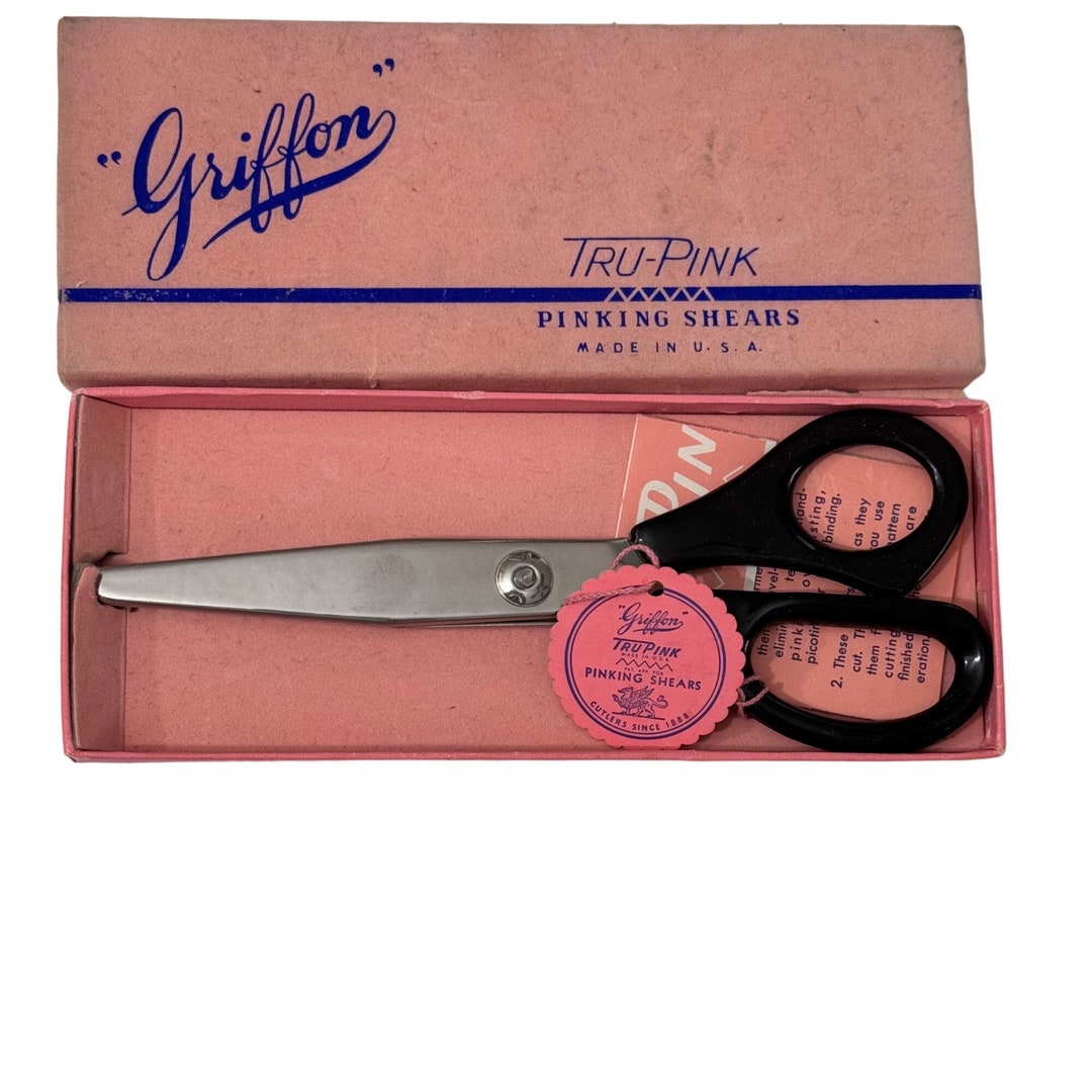Griffon Tru-pink Pinking Shears Made in USA Original Box & Tags Vintage ...