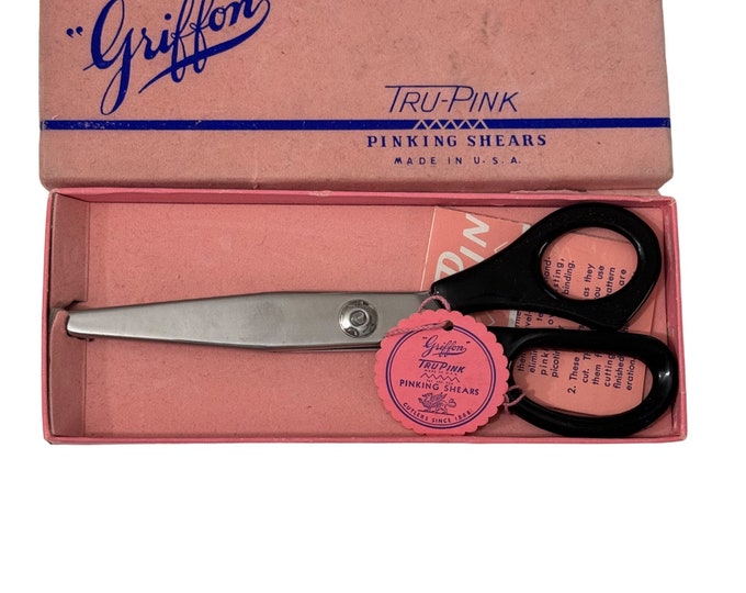 Griffon Tru-pink Pinking Shears Made in USA Original Box & Tags Vintage ...