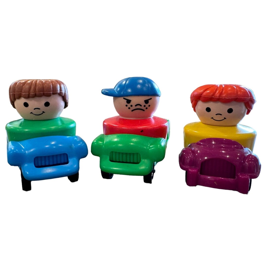 Fisher Price Chunky Little People Figure Cars Vehicles Vintage 1993 Lot ...