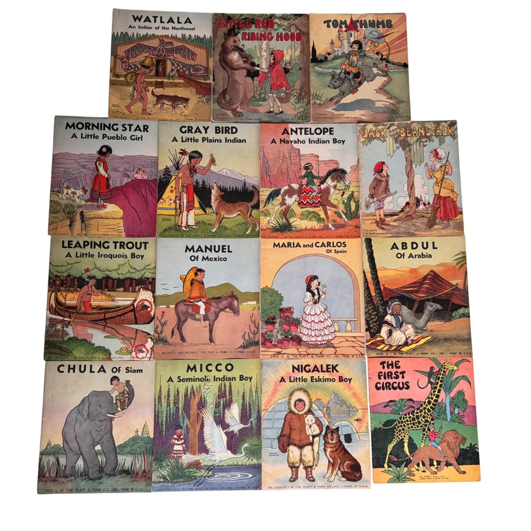 Vintage 1930s Childrens Books Collection the Platt & Munk Co. 15-book ...