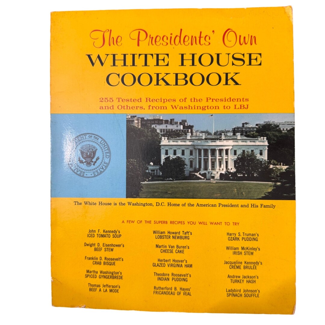 The President's Own White House Cookbook SC 1968 American Recipes - Etsy