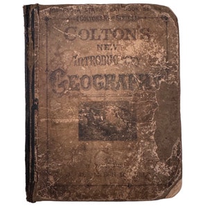 Colton's New Introductory Geography 1875 Hardback Book Read D. D ...