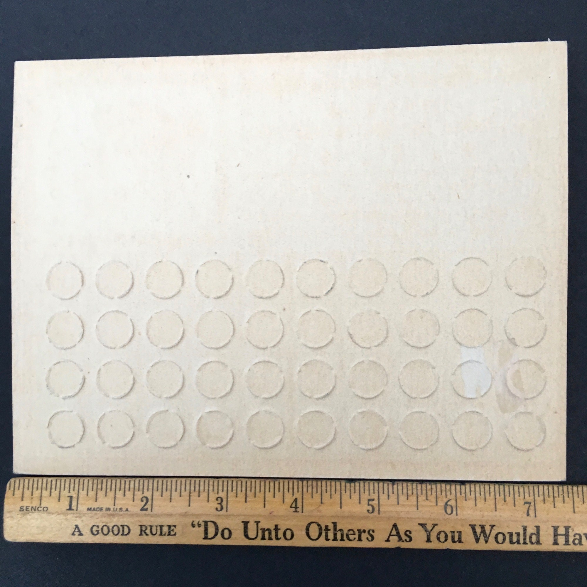 Vintage 1920s Gambling Punch Out Card Advertising Jobbers Nut Roll ...