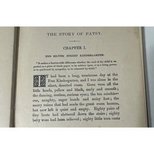 The STORY of PATSY Kate Douglas Wiggin 1st Ed 1889 Houghton Mifflin Co ...