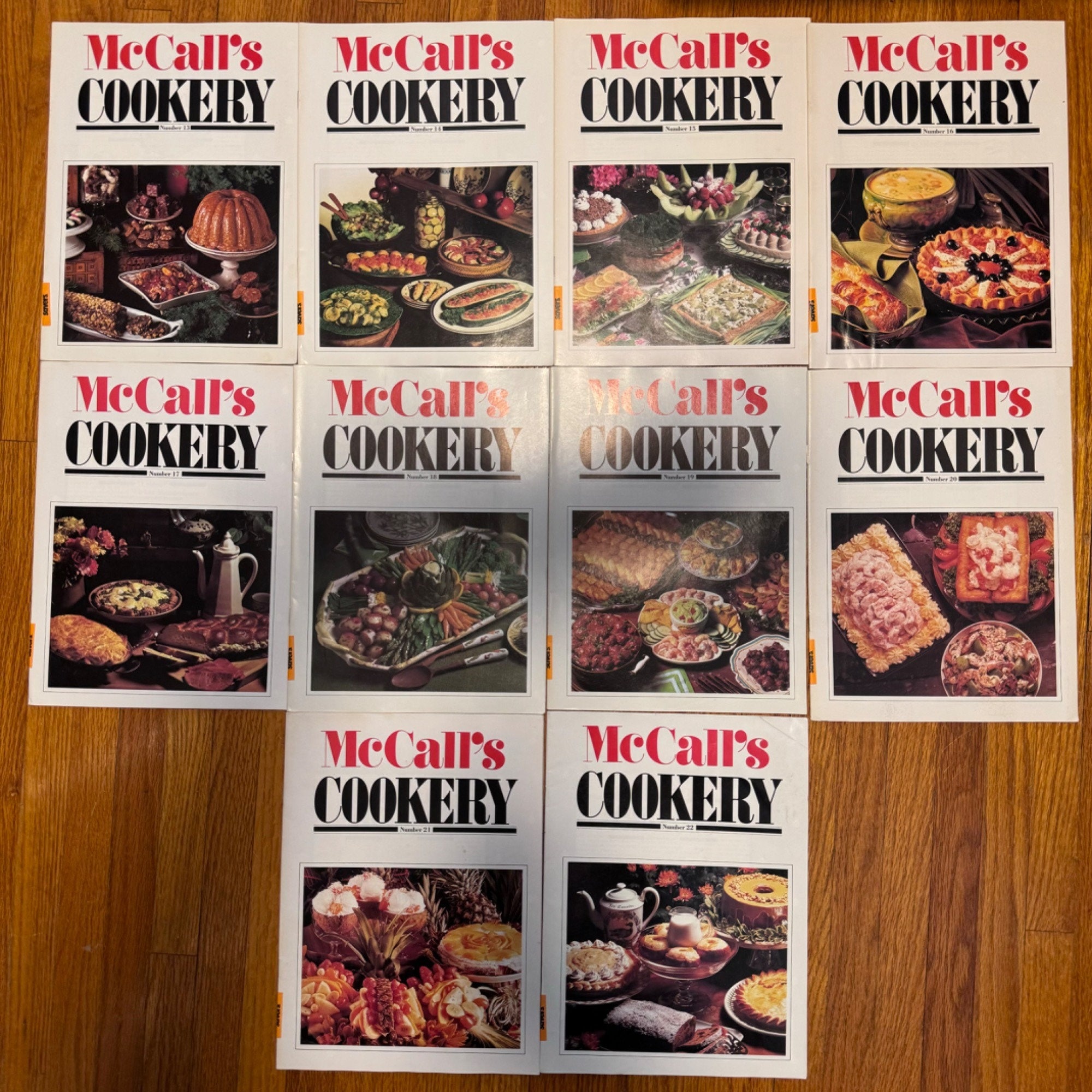 Mccall's Cookery 1983-85 Illustrated Recipe Vintage 80s Cooking Baking ...