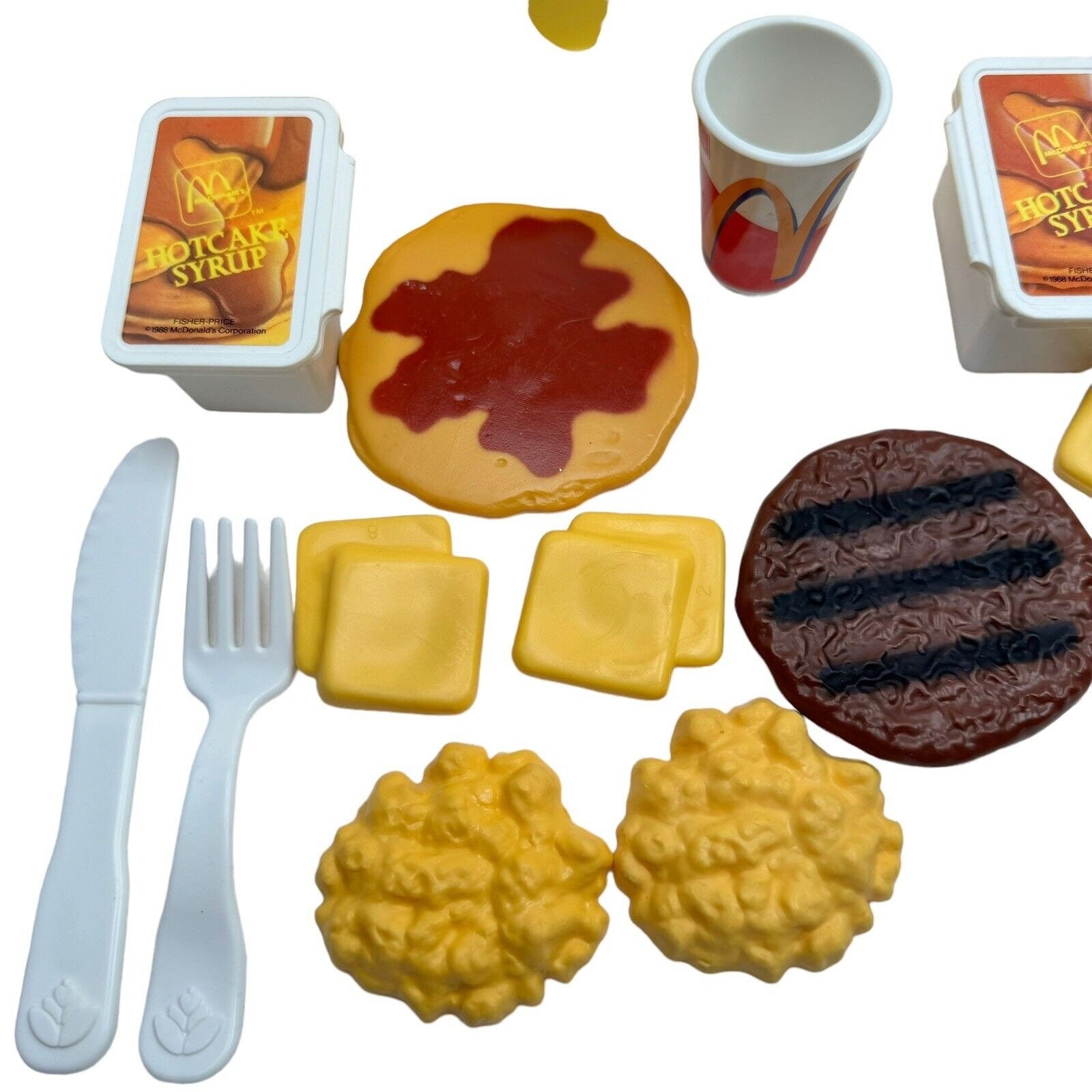 Vintage Fisher Price Mcdonald's Breakfast Play Set 1988 2164 Lot of 2 ...