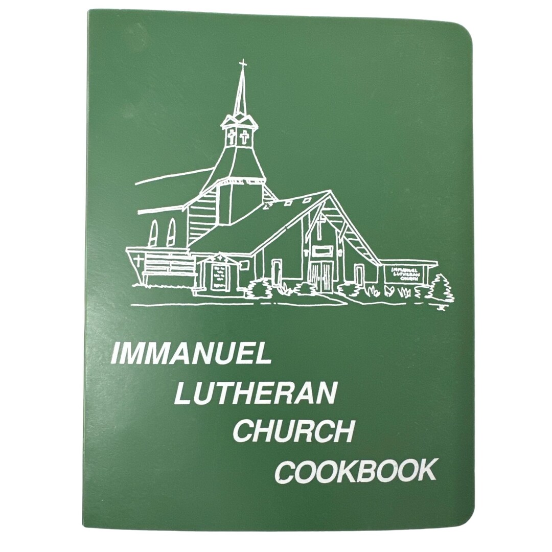 Immanuel Lutheran Church Cookbook 1987 Vtg Recipe Collection Ring Bound ...