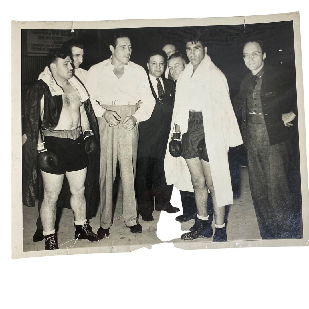 MAX BAER Referee Photograph World Heavyweight Champion Marino VS ...