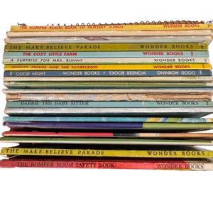 Vintage 50s 60s Rand Mcnally Tip-top Elf / Wonder Books Lot of 20 Fairy ...