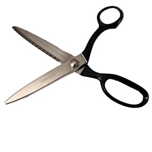 Vtg Marks 409B Pinking Shears Scissors 9" Black Handles Serrated Edge ...