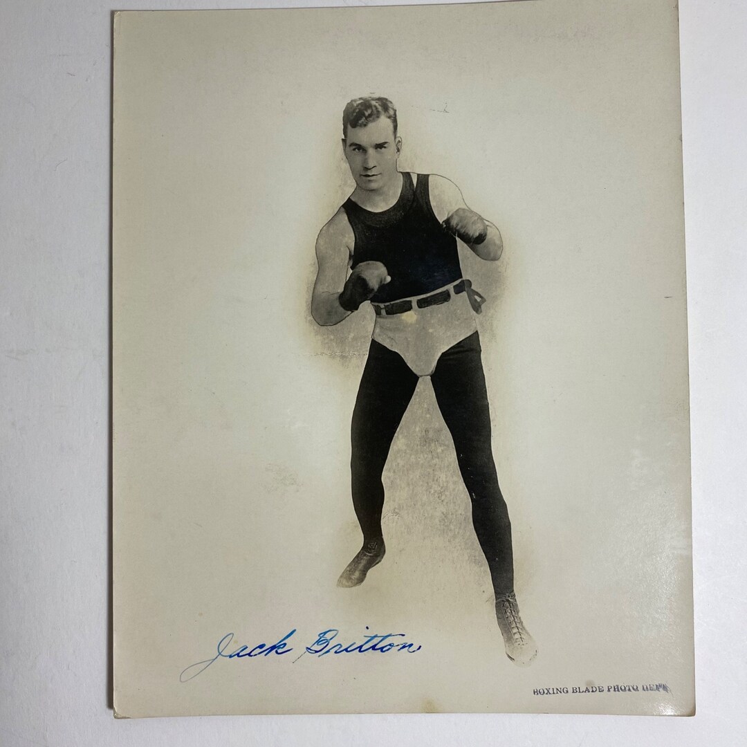 JACK BRITTON Boxer Boxing Photograph 8x10" World Welterweight Champion ...