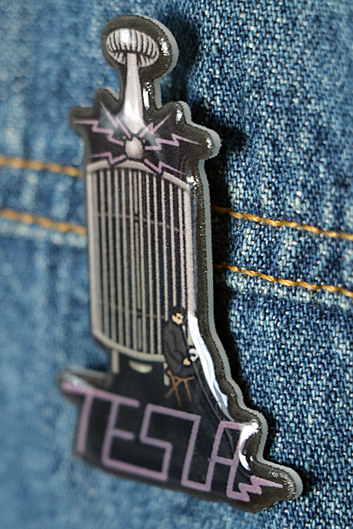 Tesla Pin - Etsy