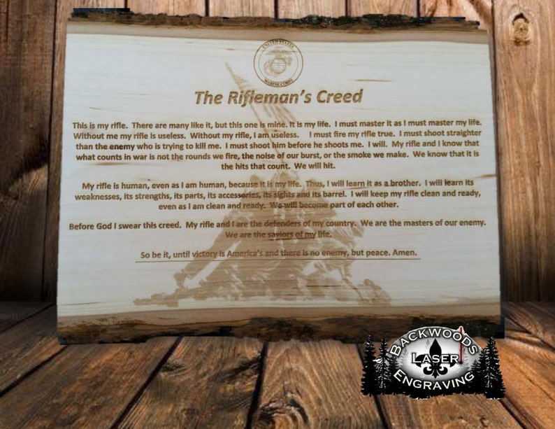 Rifleman's Creed | Etsy