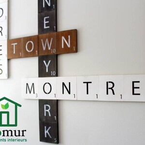 Scrabble Tile Wall Art 5 Inch / Letter From Scrabble Giant Mural / Big ...
