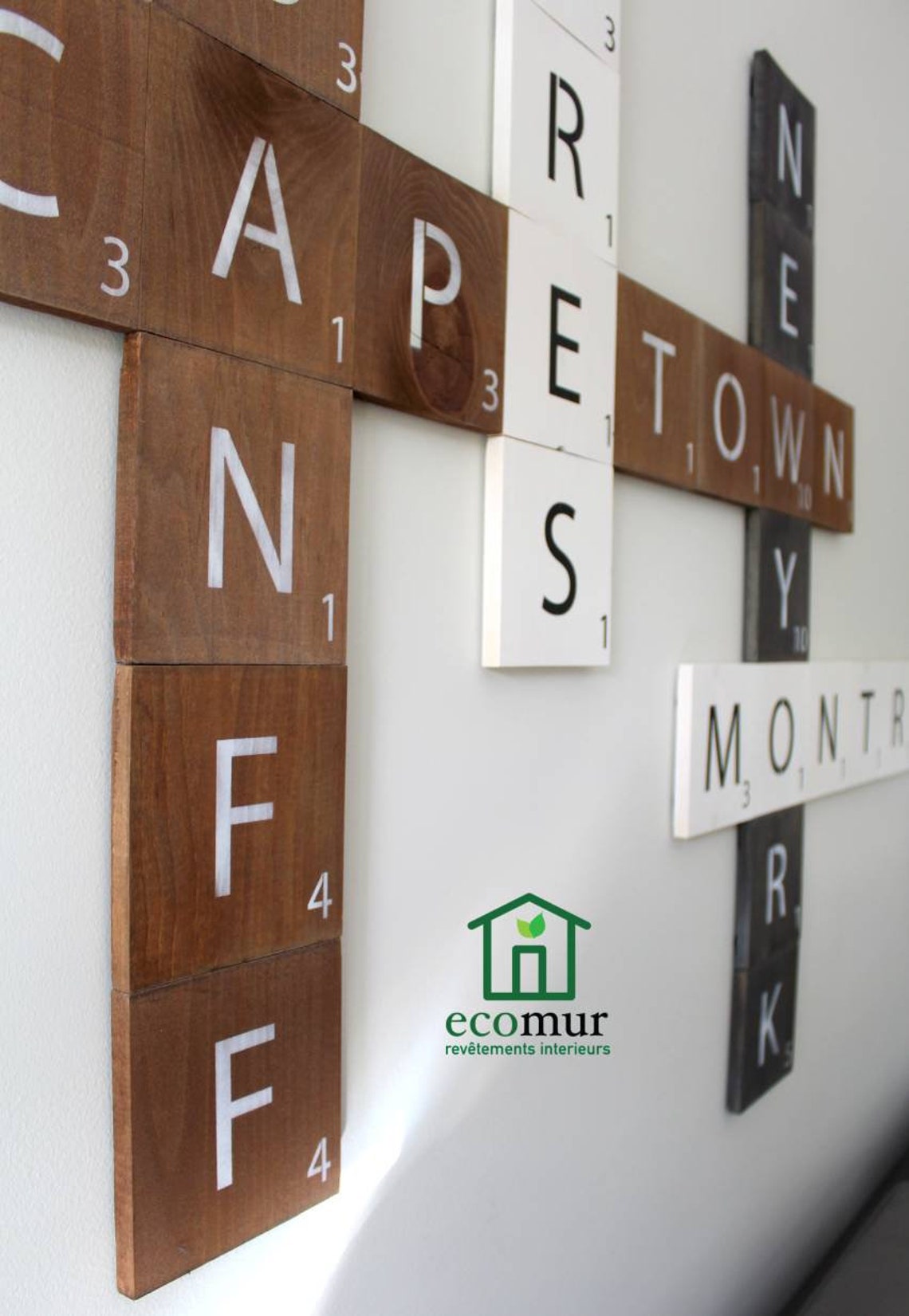 Scrabble Tile Wall Art 5 Inch / Letter From Scrabble Giant Mural / Big ...