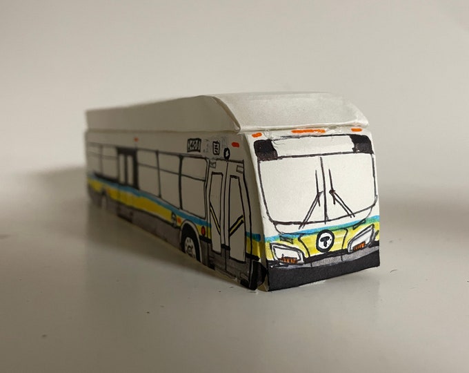New Flyer Xcelcior (XDE40) MBTA | Paper Bus Model - Etsy