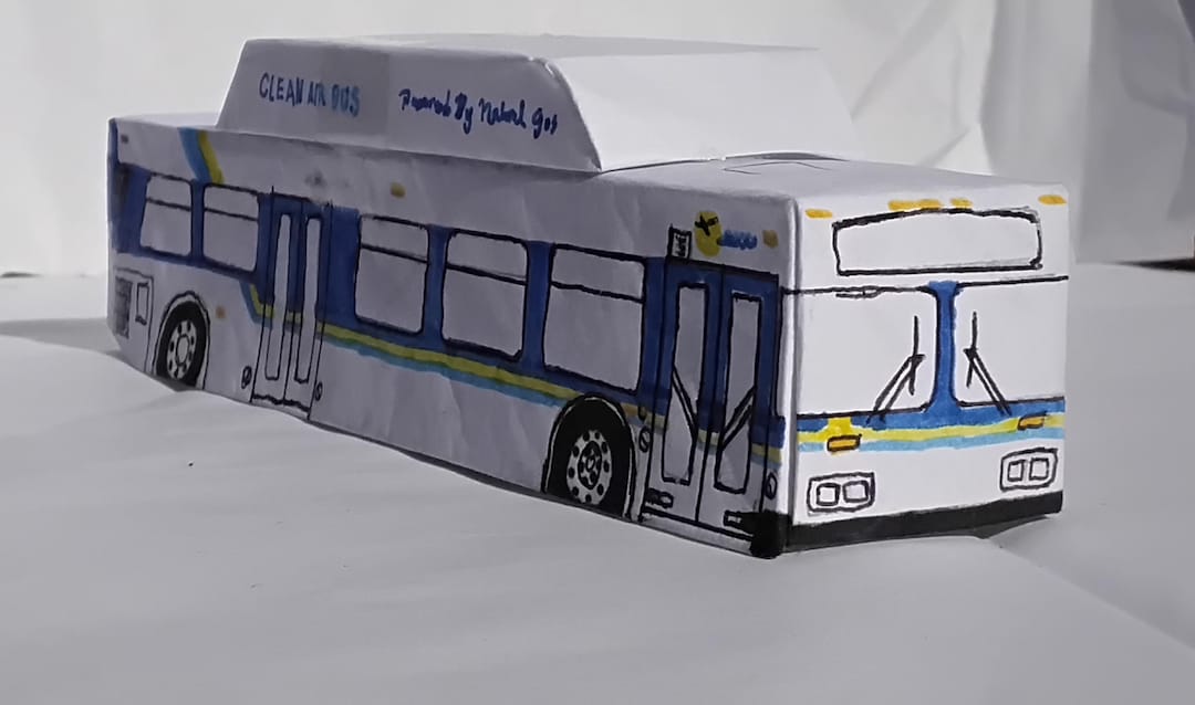 New Flyer C40LF [santa Cruz Metropolitan Transit District] Paper Model ...
