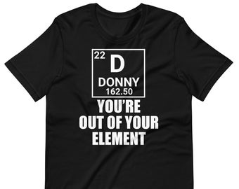 Periodic Table Elements Funny TBL the Big Lebowski Donny Black T-shirt ...