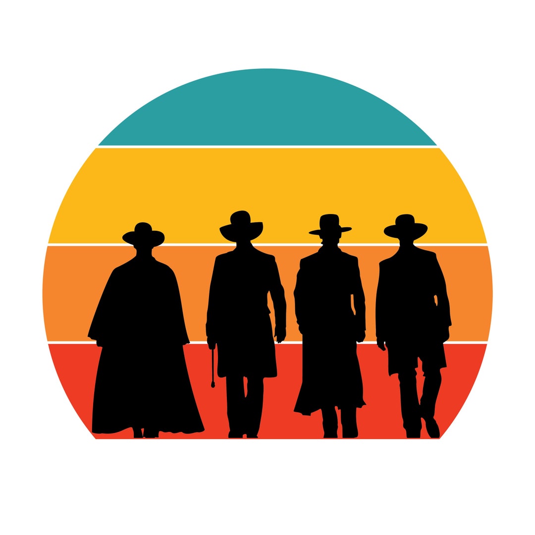 Tombstone Silouette Retro Sunset - Digital PNG File - Etsy