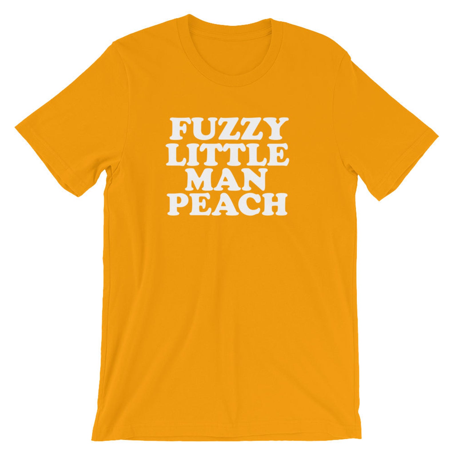 Fuzzy Little Man Peach Unisex T-shirt | Etsy