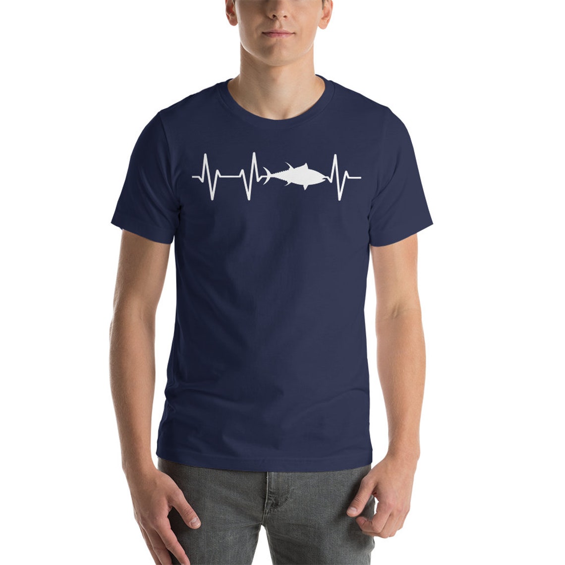 Tuna Pulse Unisex T-shirt, Tuna, Fishing, Ocean Fishing, Tuna Shirt ...