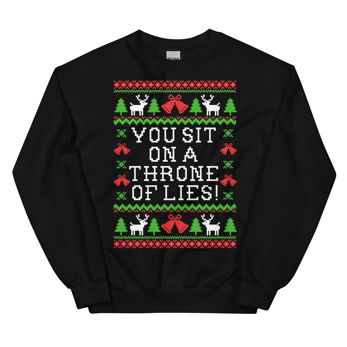 You Sit on A Throne of Lies Elf Quote Unisex Ugly Christmas - Etsy