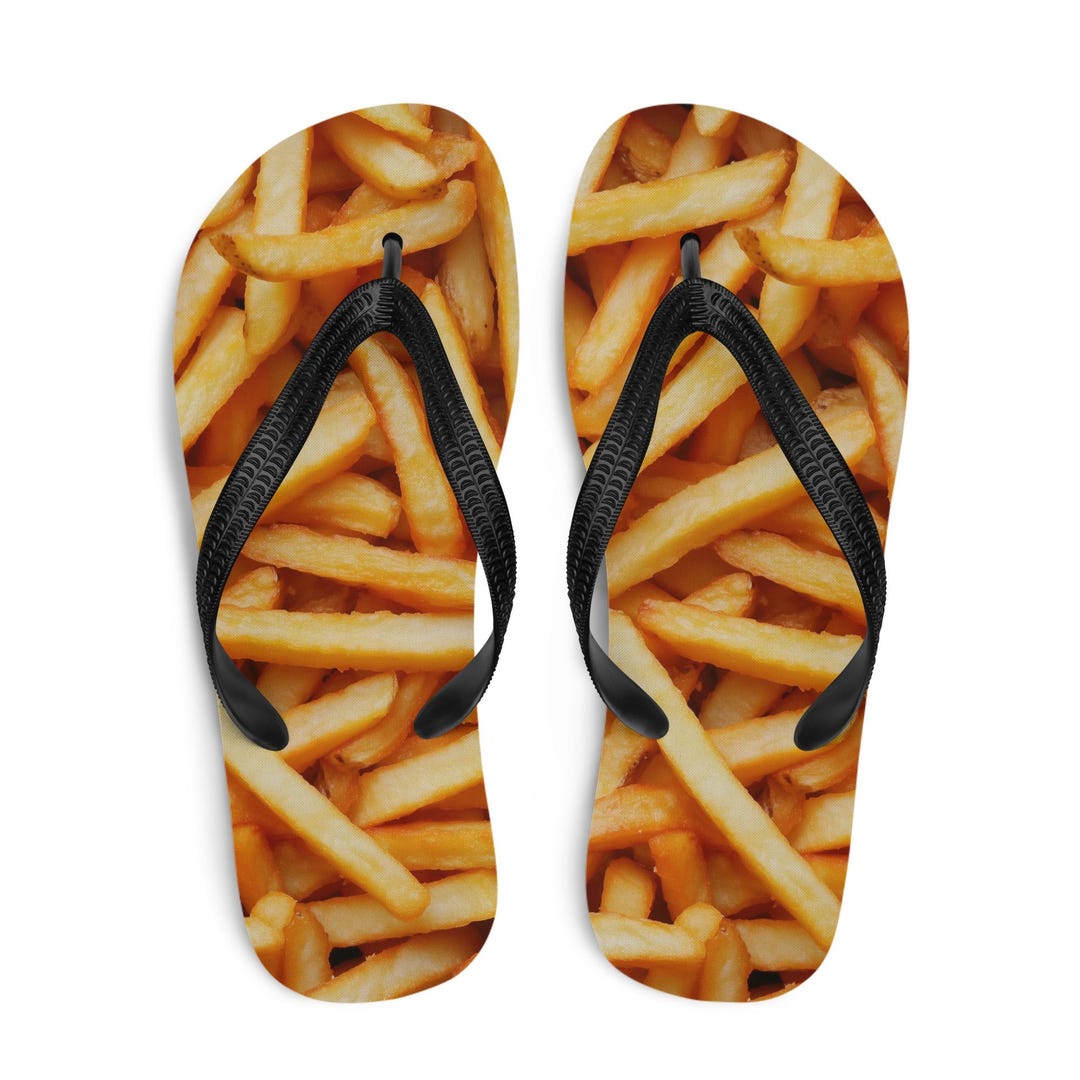 French Fries Flip-flops - Etsy