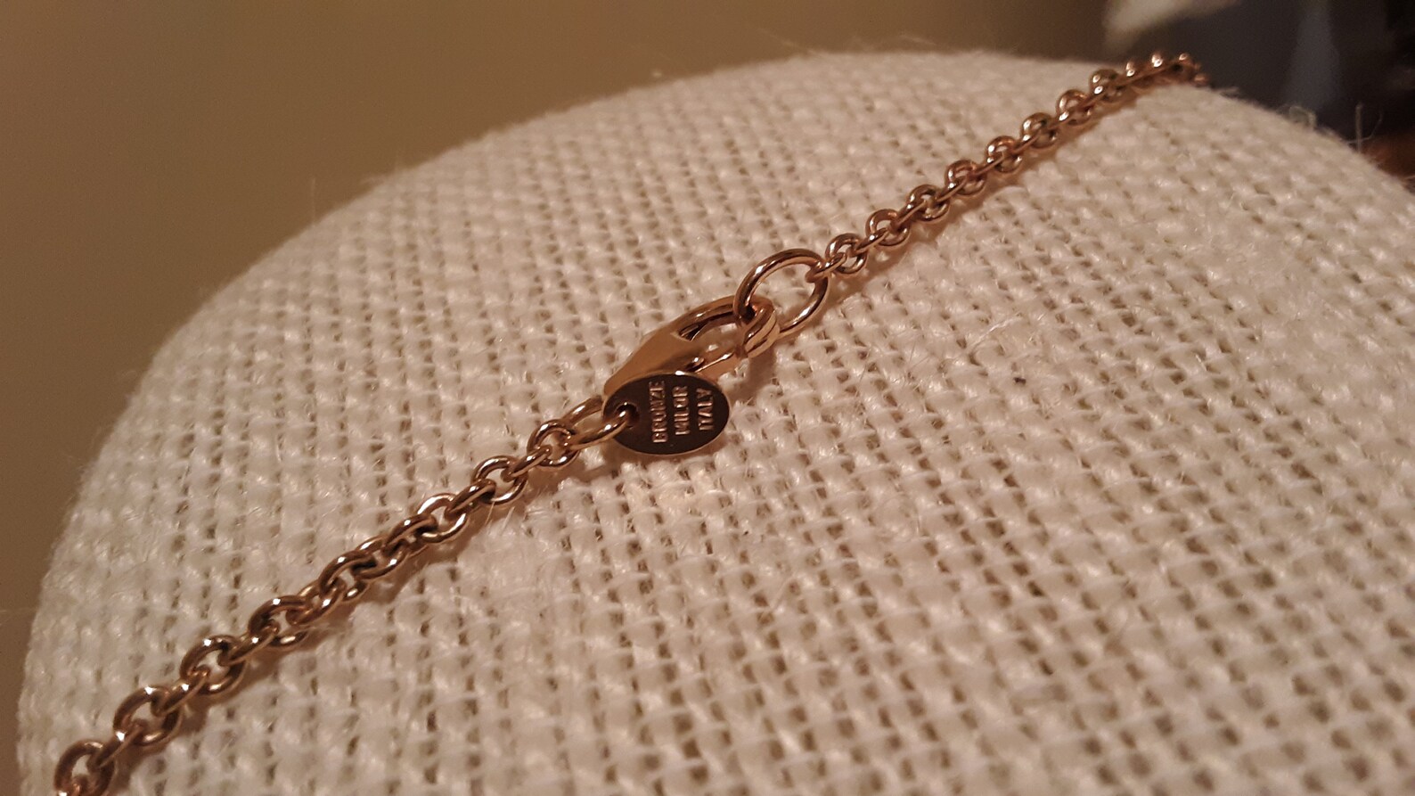 Vintage Milor Italy Bronze Cable Chain Necklace - Etsy