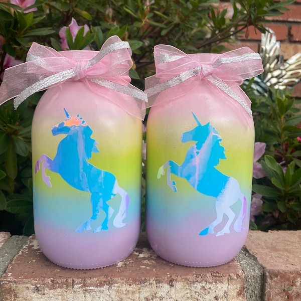 Unicorn Jars - Etsy
